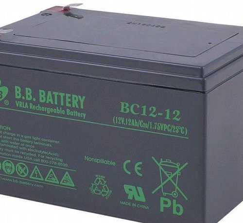 Аккумулятор B.B. Battery BC 12-12 12V 12Ah
