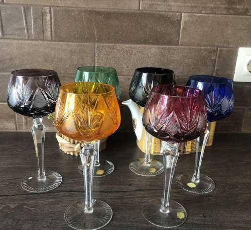 Хрустальные бокалы ГДР