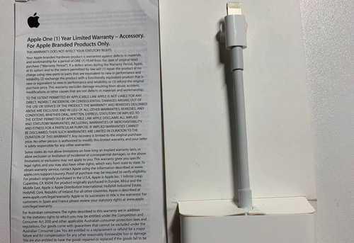 Apple Lightning to VGA adapter оригинал