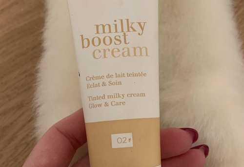 Крем тональный clarins milky boost cream 02