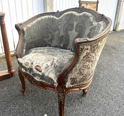 Старинные кресла и стулья, гарнитур, Франция
