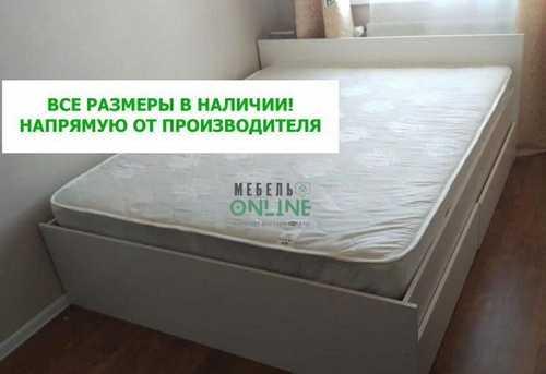 Кровать двуспальая с ящиками