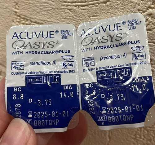 Контактные линзы Acuvue Oasys with hydraclear plus