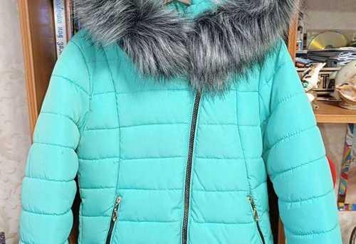 Куртка зимняя для девочки на 8-10лет