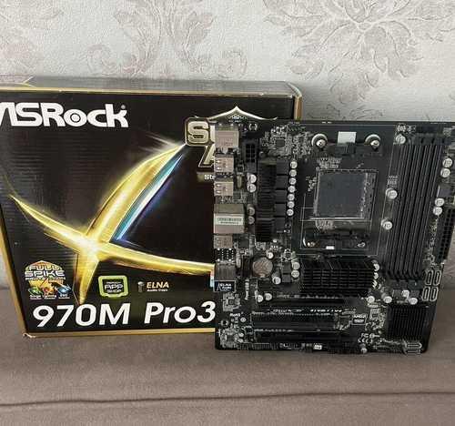 Материнская плата Asrock 970m pro3 Am3 