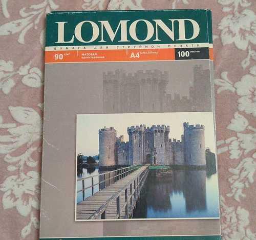 Бумага матовая a4 90г/м 100 листов