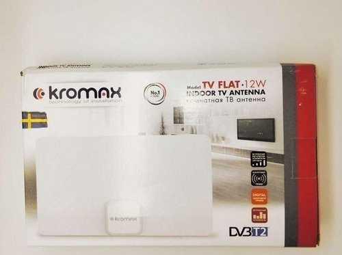 Антенна телевизионная активная Kromax flat-12w