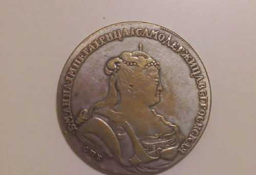 Продам монету царскую серебро 1738 год