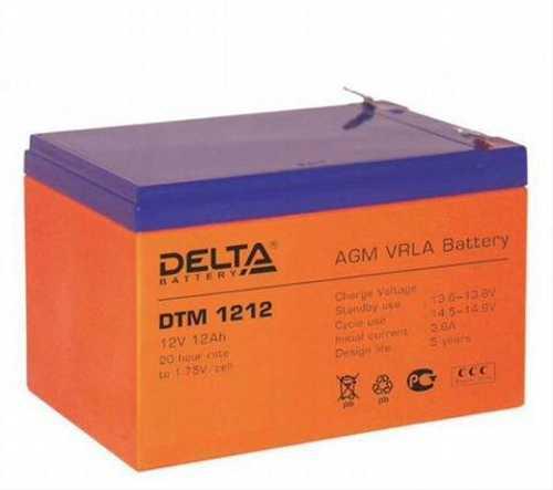 Батарея Delta DTM 1212, 12V 12Ah #78341