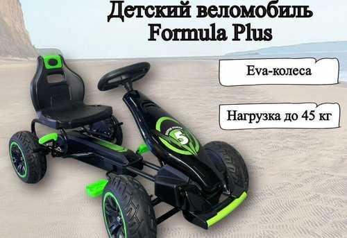 Детский веломобиль педальный багги Formula Plus