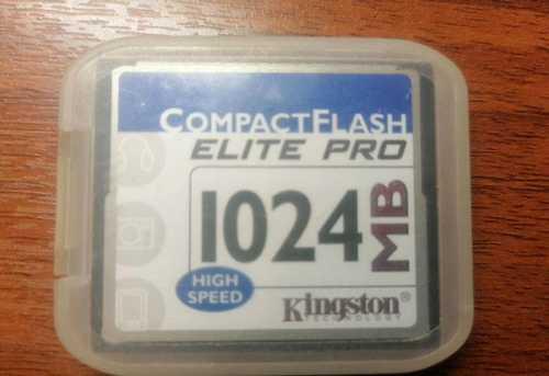Карта памяти compact flash 1024mb