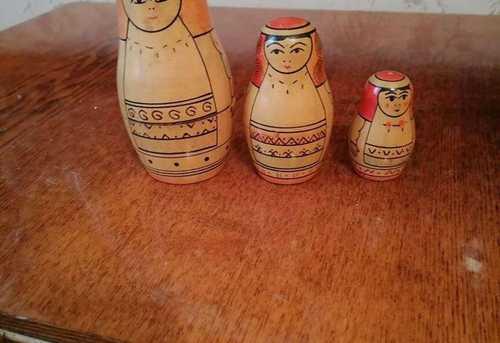 Матрешка СССР, деревянные игрушки
