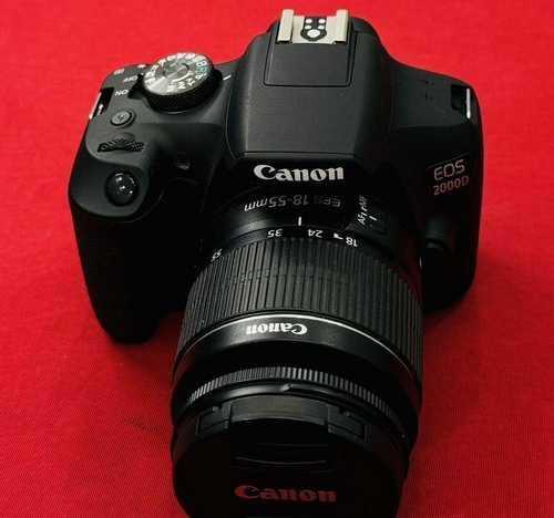 Canon 2000d kit 18-55mm (как новый)