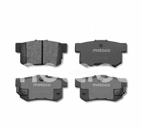 Metaco 3010-015 Колодки тормозные задние дисковые