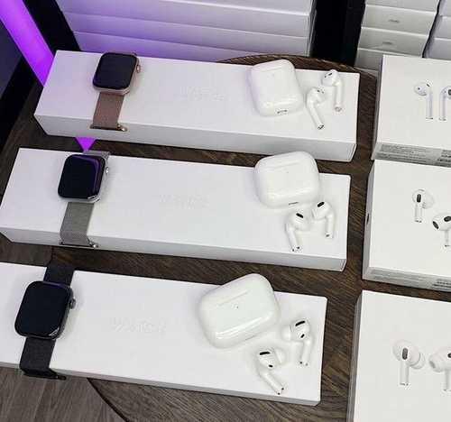 Apple Watch 9 2024 + AirPods подарочный комплект