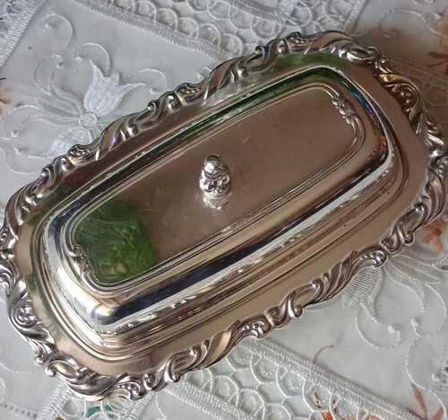 Масленка серебрение винтаж