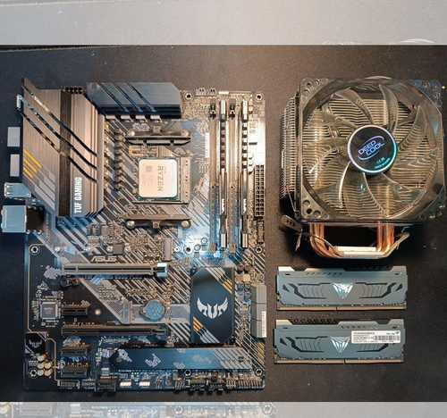 Комплект Asus TUF gaming b550-plus   Ryzen5 5600  