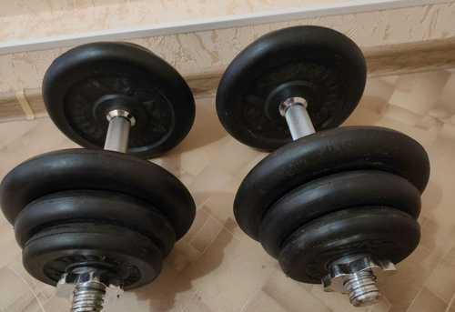 Гантели " Barbell" разборные бу по 18 кг 2 шт