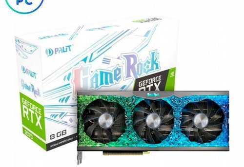 Видеокарта RTX3070 8gb Palit Gamerock NE63070019P2