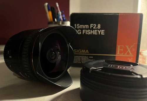 Sigma 15mm f2.8 DG Fisheye (Canon) резкий