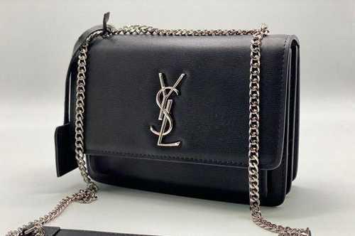 Новая женская сумка клатч Saint Laurent черная