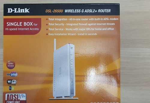 Wi-Fi роутер D-Link DSL-2650U/BRU/D2