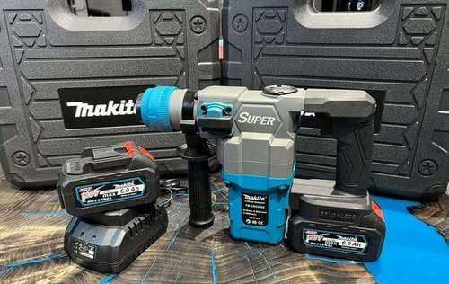 Аккумуляторный перфоратор Makita + 2 аккумулятора