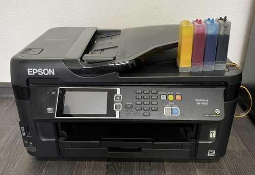 Принтер струйный мфу Epson WF-7610