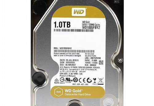 Жесткий диск HDD 3.5" WD Gold 1Tb (WD1005fbyz)