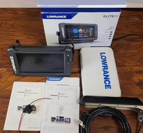 Эхолот lowrance elite 9 ti2  датчик 3в1