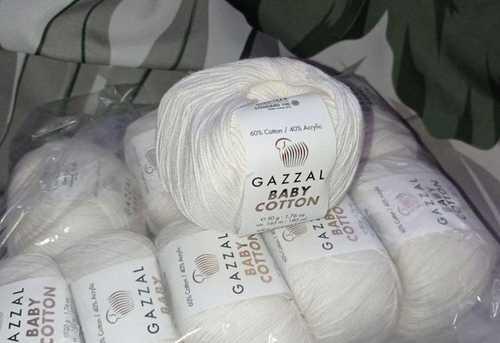 Пряжа Gazzal baby cotton