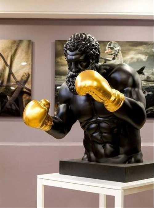 Скульптура бюст Геракл боксер