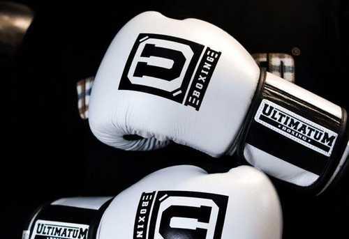 Боксерские перчатки ultimatum boxing White