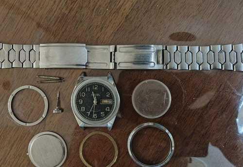 Часы Ракета Rolex/ черные+браслет нерж.СССР