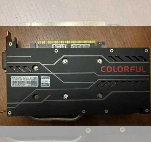 Видеокарта gtx 1660 ti 6gb Colorful