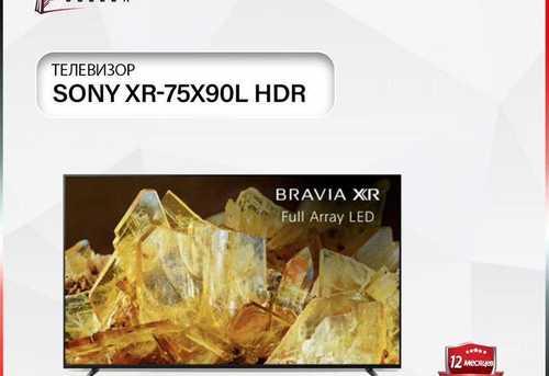 Телевизор Sony XR-75X90L HDR, Triluminos, LED, чер