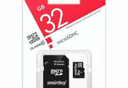 Карта памяти 32GB microsdhc(10) SmartBuy