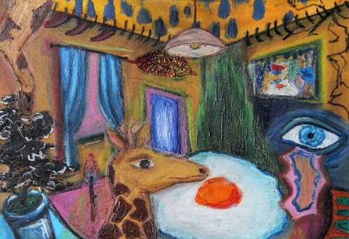 Комната с жирафом