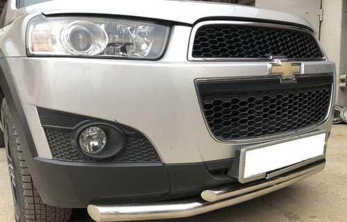 Защита перед бамп двойная Chevrolet Captiva 2012