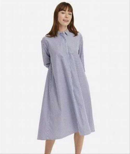 Платье рубашка uniqlo