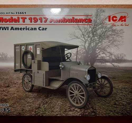 Сборная модель ICM 35661 Ford T1917 Ambulance +фтд