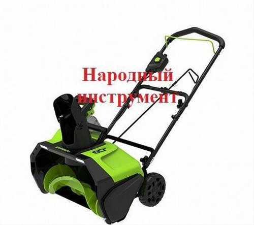 Аккумуляторный снегоуборщик greenworks GW GD60PST