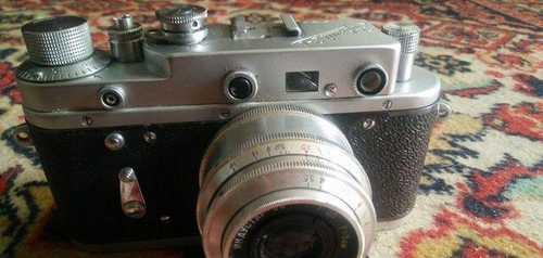 Фотоаппарат плёночный Зоркий-2С с чехлом