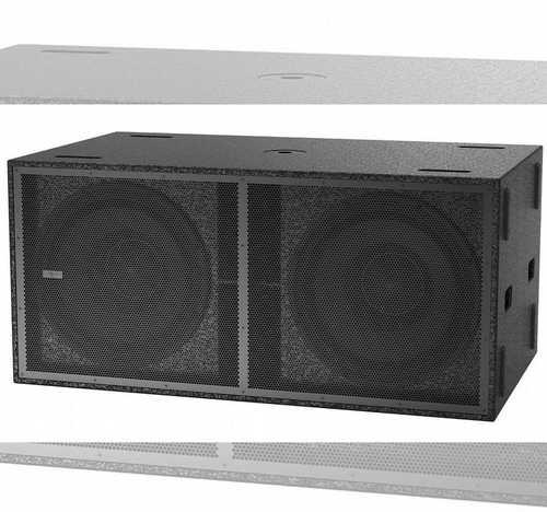 Audiocenter S3218A, S3218A активный сабвуфер, 2 x 18", 26 Гц – 135 Гц, 140 дБ, усилитель 2000 Вт RMS