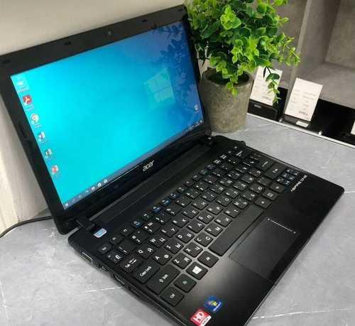 Компактный ноутбук Acer Aspire One с SSD для офиса