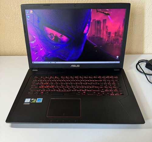 Большой.игр Asus Rog 17.3 i7/gtx1050ti 16/512gb