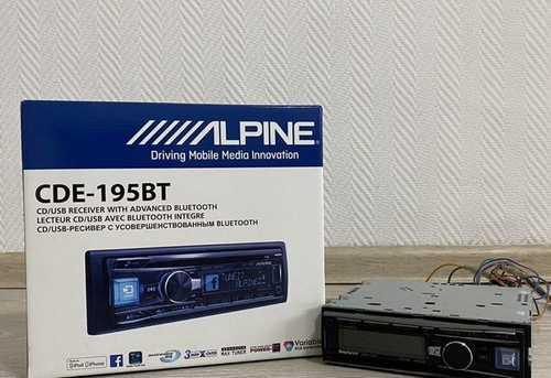 Alpine cde-195bt + регулятор басса