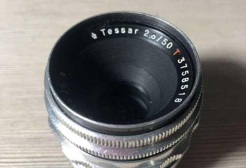 Объектив carl zeiss jena tessar 2.8 50 mm