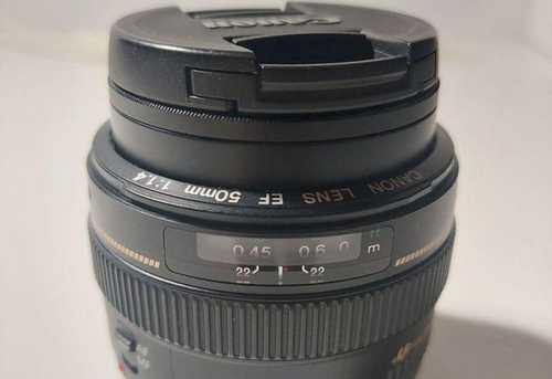 Объектив Canon 50mm f/1.4 USM