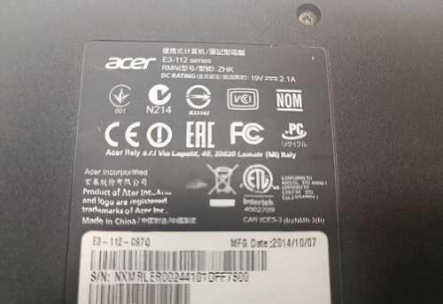 Ноутбук acer aspire e3